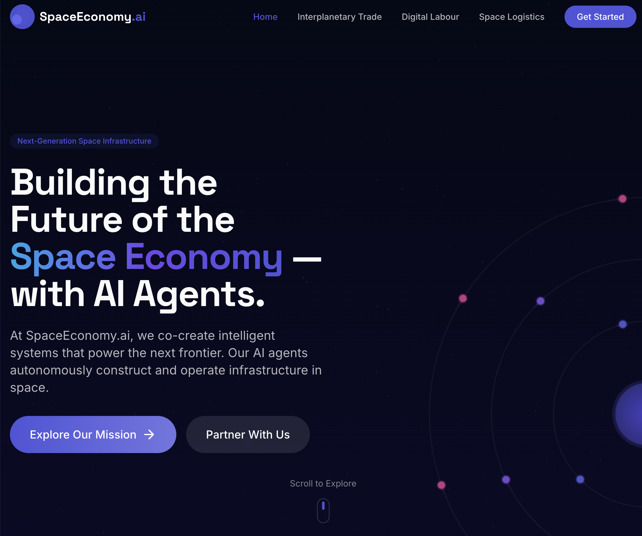 Spaceeconomy Ai Cross Planet Trade Space Economy Solutions